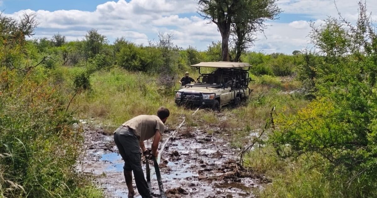 Rhulani Safari Lodge | Stuck in the mud - and then this rescue…